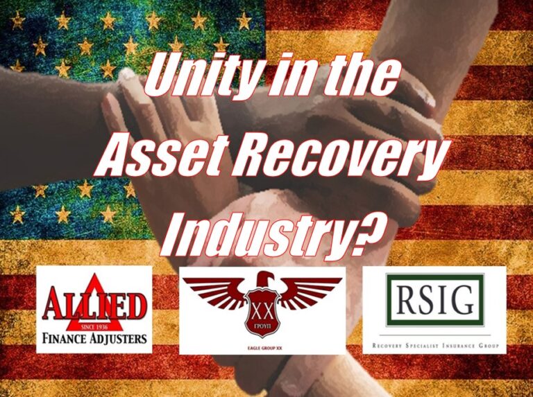 Unity in the Asset Recovery Industry? | CURepossession