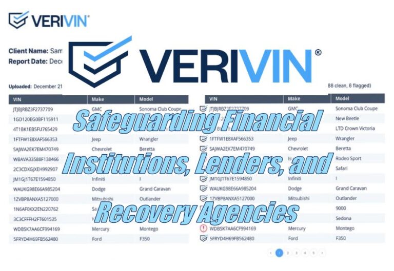 VeriVin – Safeguarding Financial Institutions, Lenders, and Recovery ...