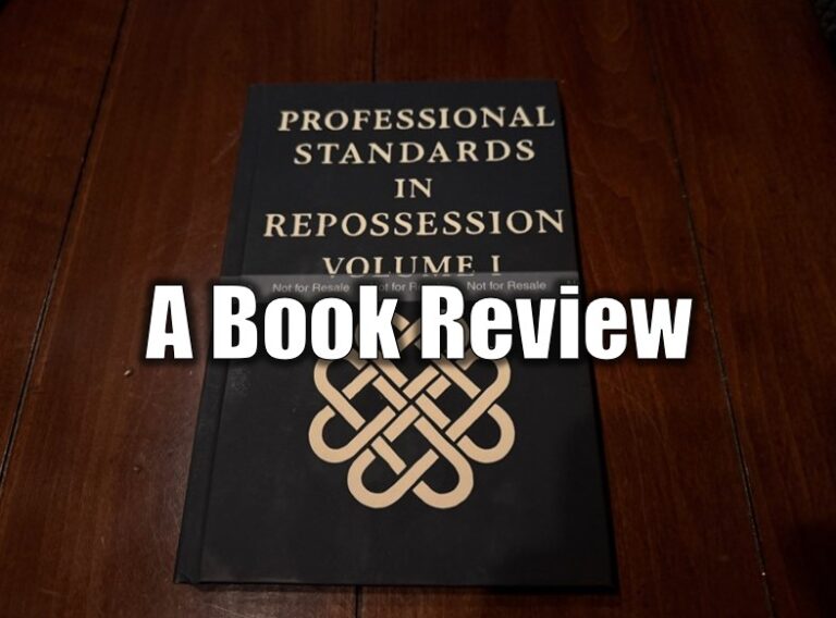 Professional Standards in Repossession Volume I – A Book Review ...