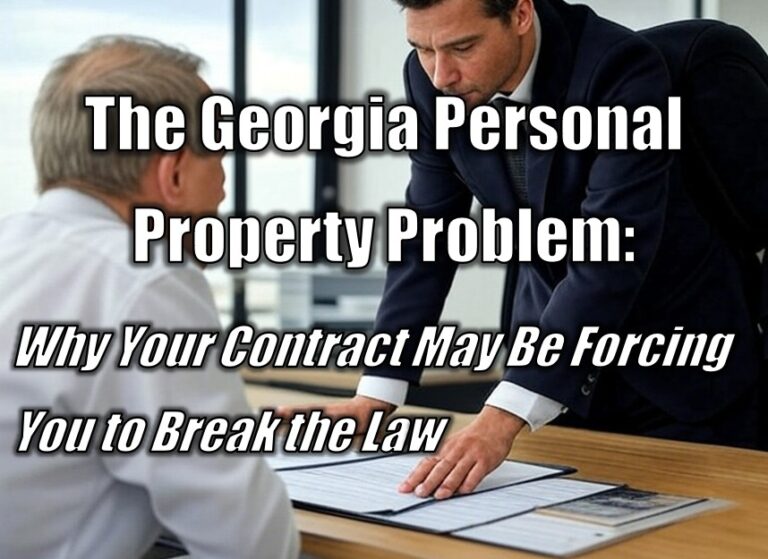 The Georgia Personal Property Problem: Why Your Contract May Be Forcing ...