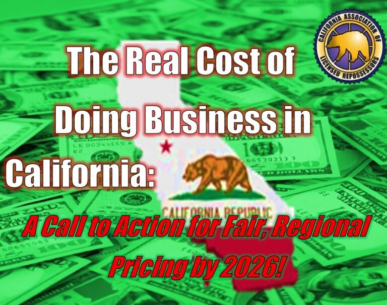 The Real Cost of Doing Business in California | CURepossession